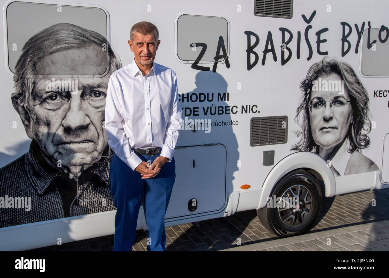 Pruhonice, Czech Republic. 16th May, 2022. ANO leader Andrej Babis ...