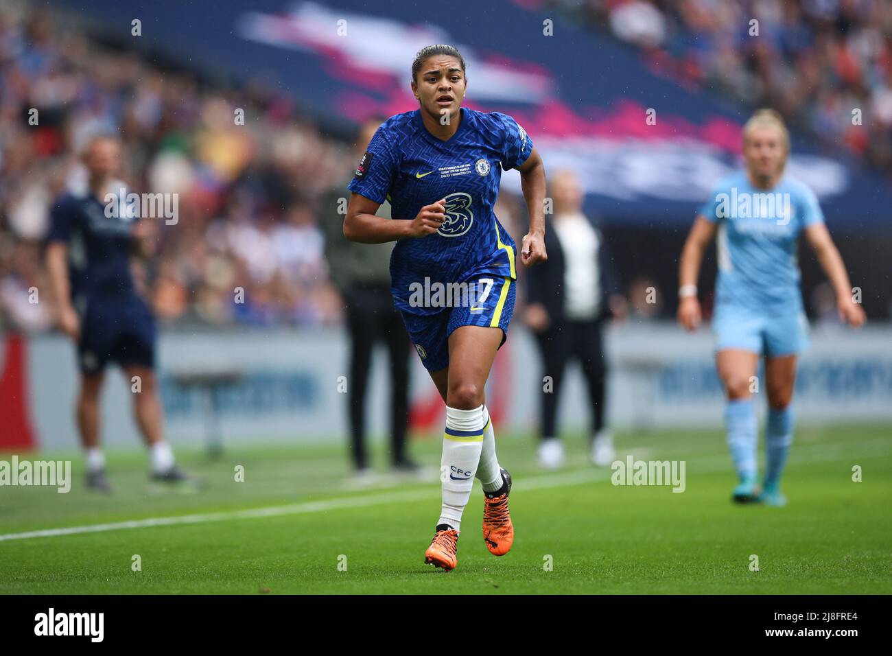 London, UK. 15th May, 2022. Jess Carter of Chelsea during the The Women ...