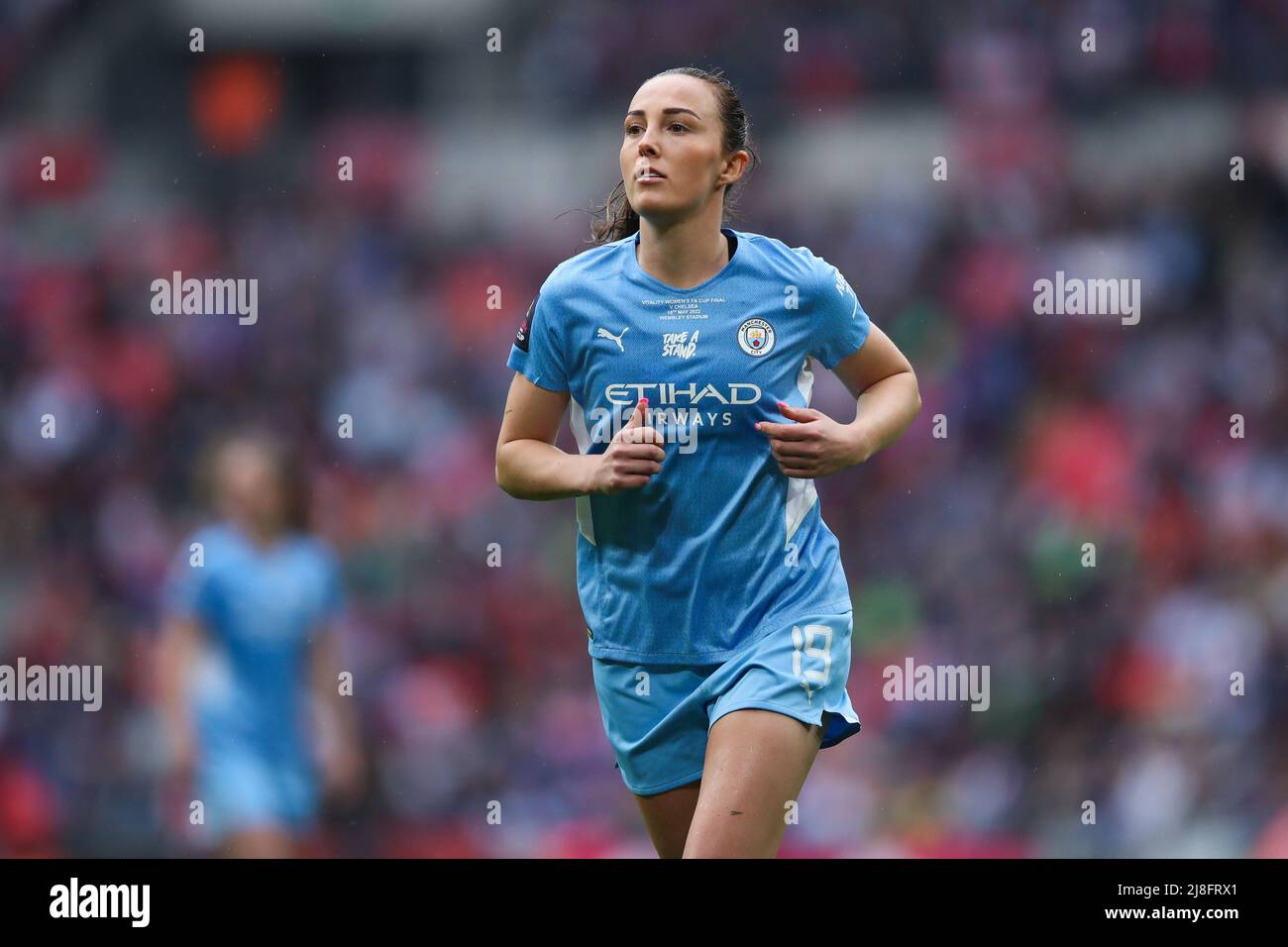 London, UK. 15th May, 2022. Caroline Weir of Manchester City during the ...