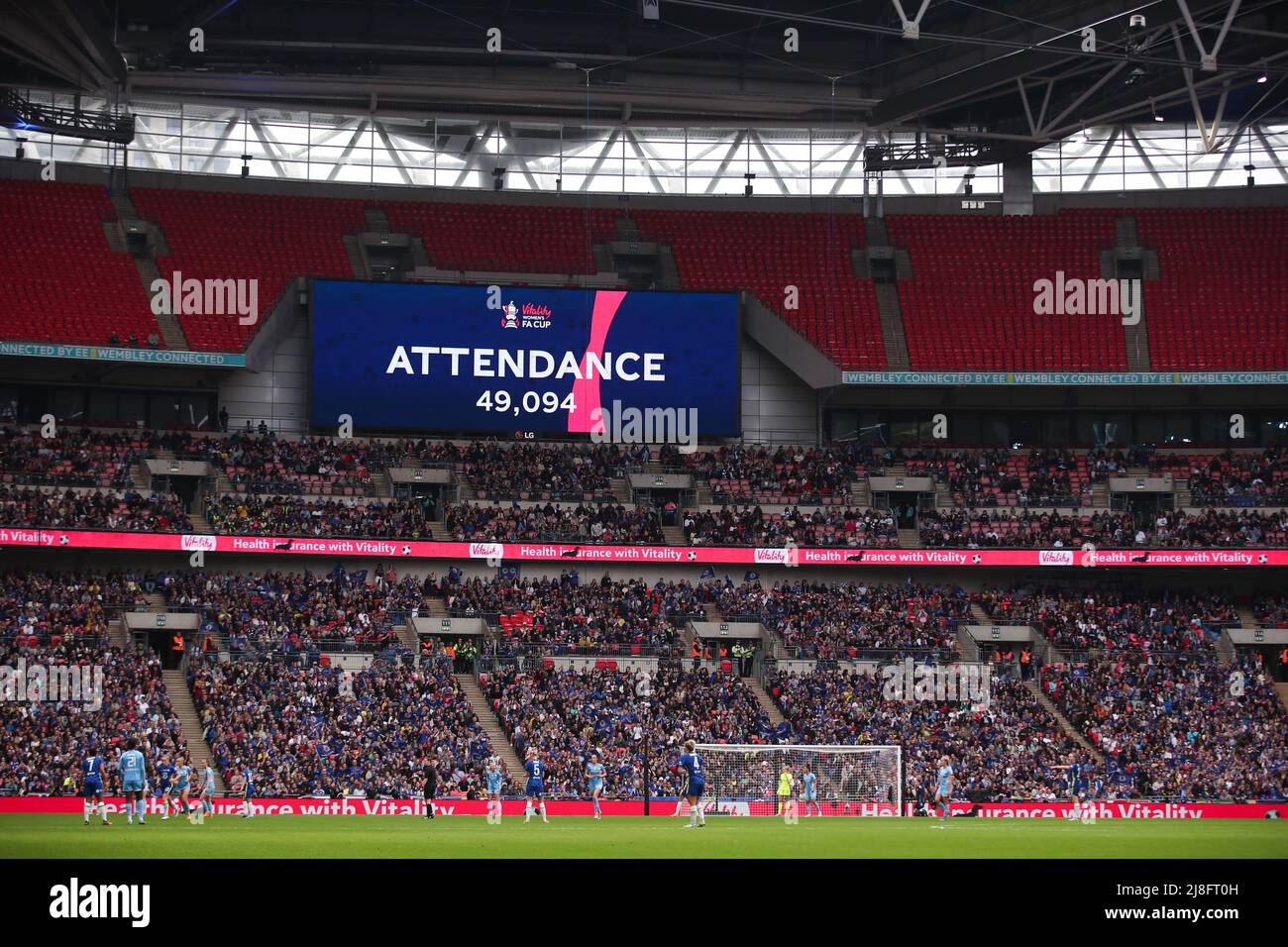 Big screen wembley stadium hi-res stock photography and images - Alamy