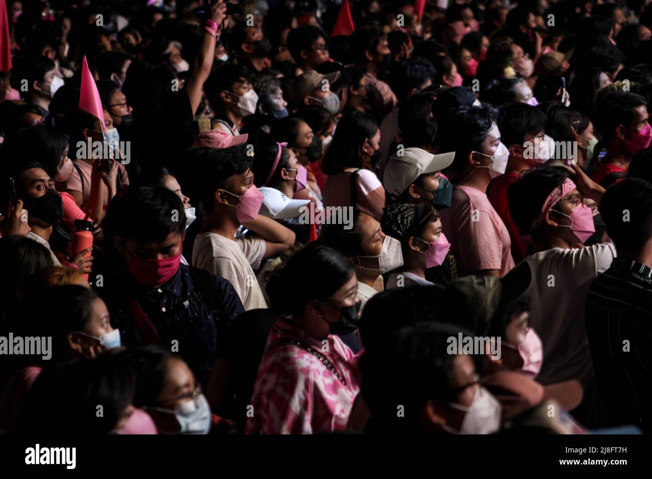Quezon City, NCR, Philippines. 13th May, 2022. People gathers as Vice ...
