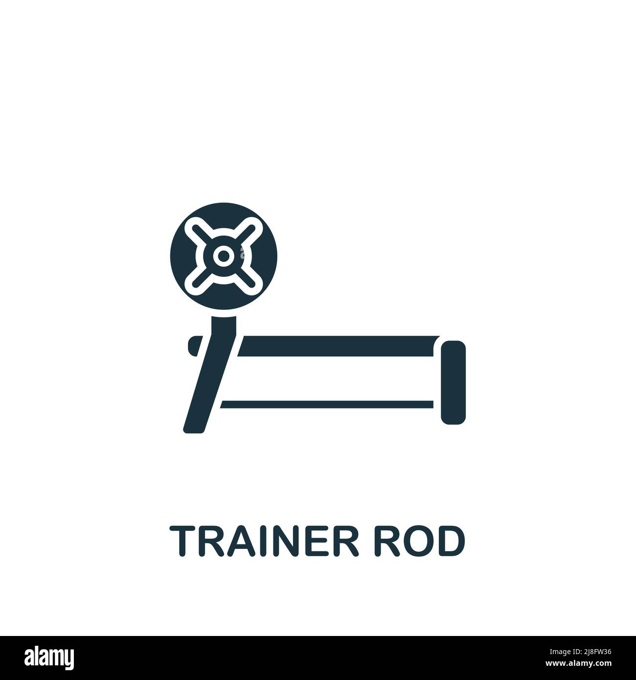 Trainer Rod icon. Simple line element fitness symbol for templates, web ...