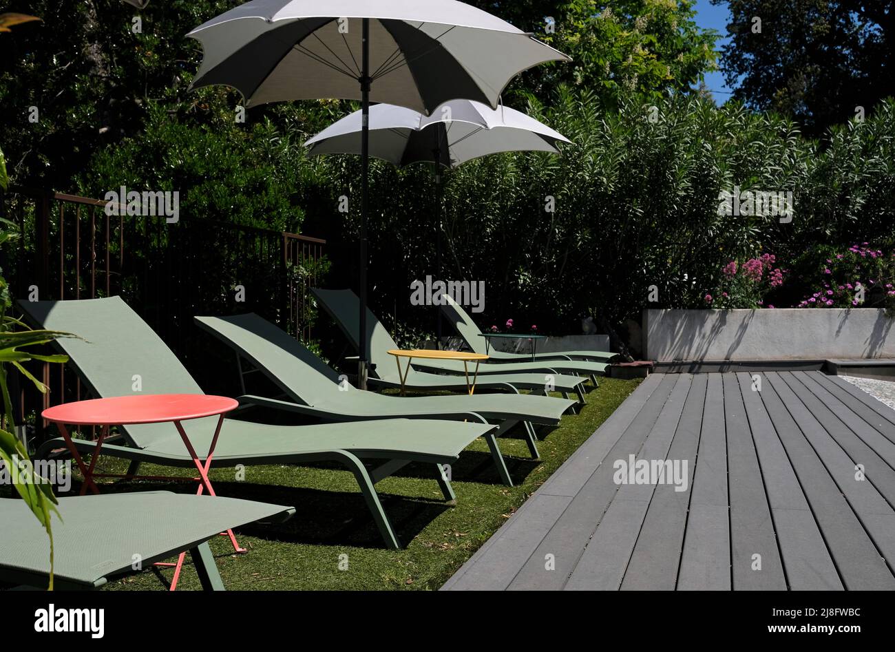 Sunbathing on a terrace hi-res stock photography and images - Alamy