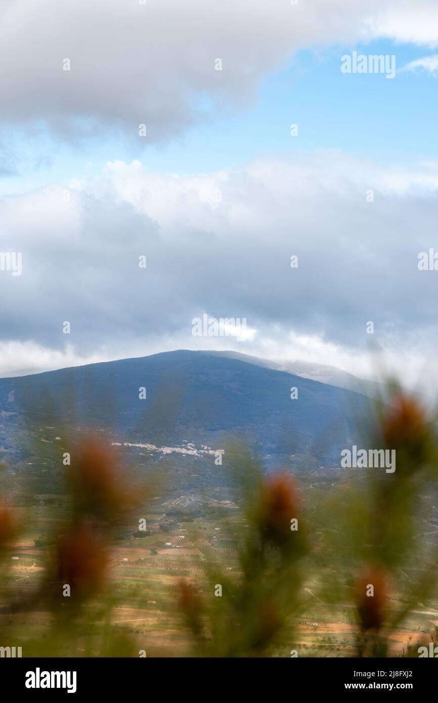 Sierra Nevada mountains from a distance Stock Photo - Alamy