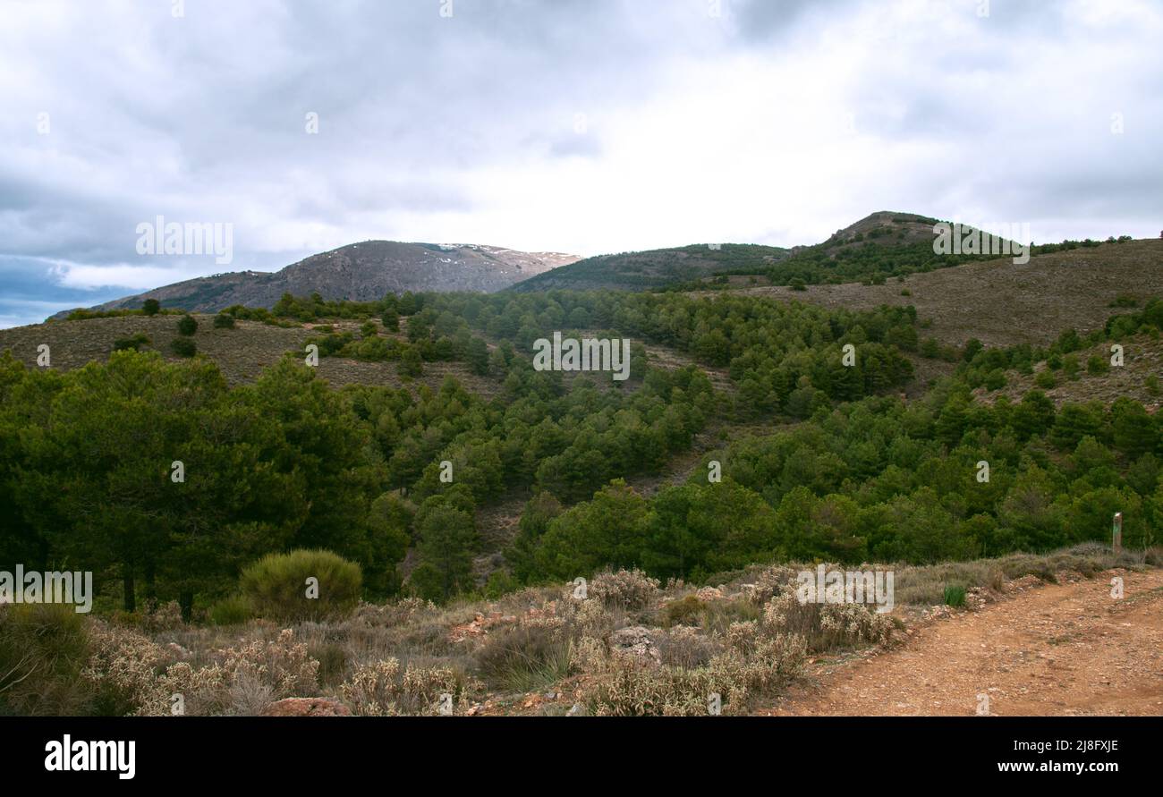 Mountain range of Gador, Spain Stock Photo - Alamy