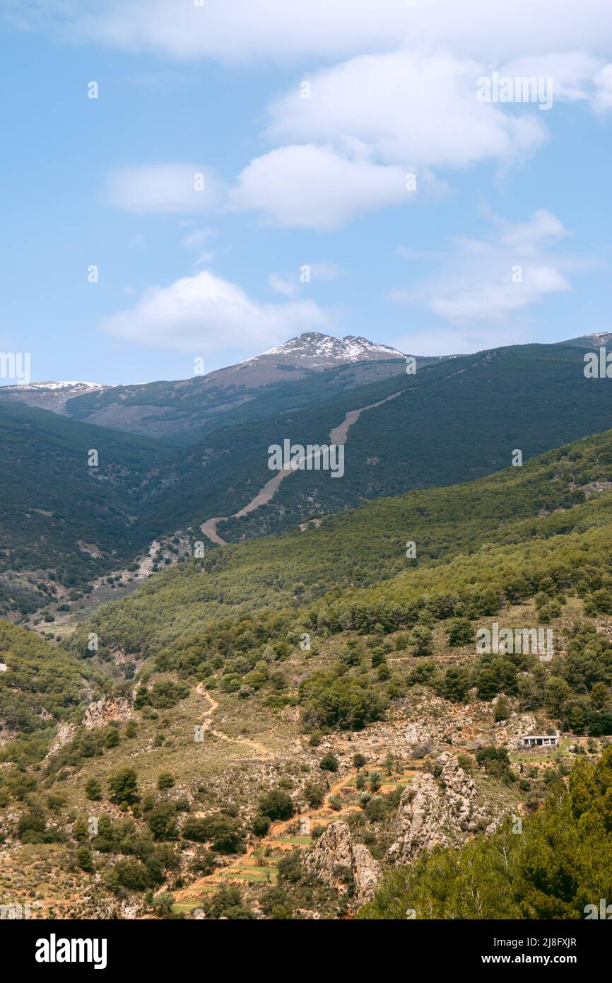Sierra Nevada mountains from a distance Stock Photo - Alamy