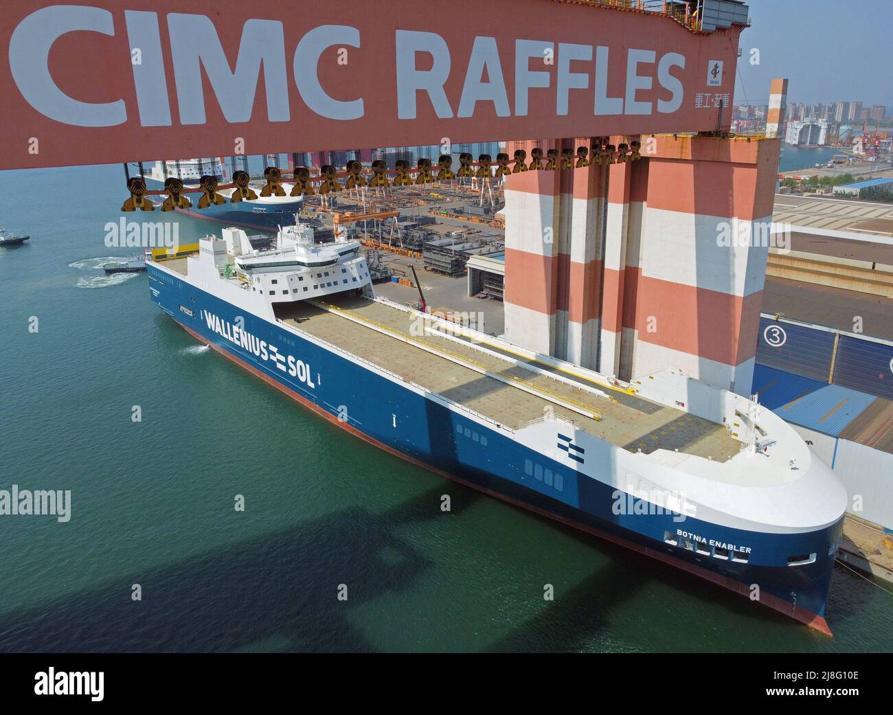YANTAI, CHINA - MAY 16, 2022 - A dual-fuel ice-class ro-ro ship "BOTNIA ...