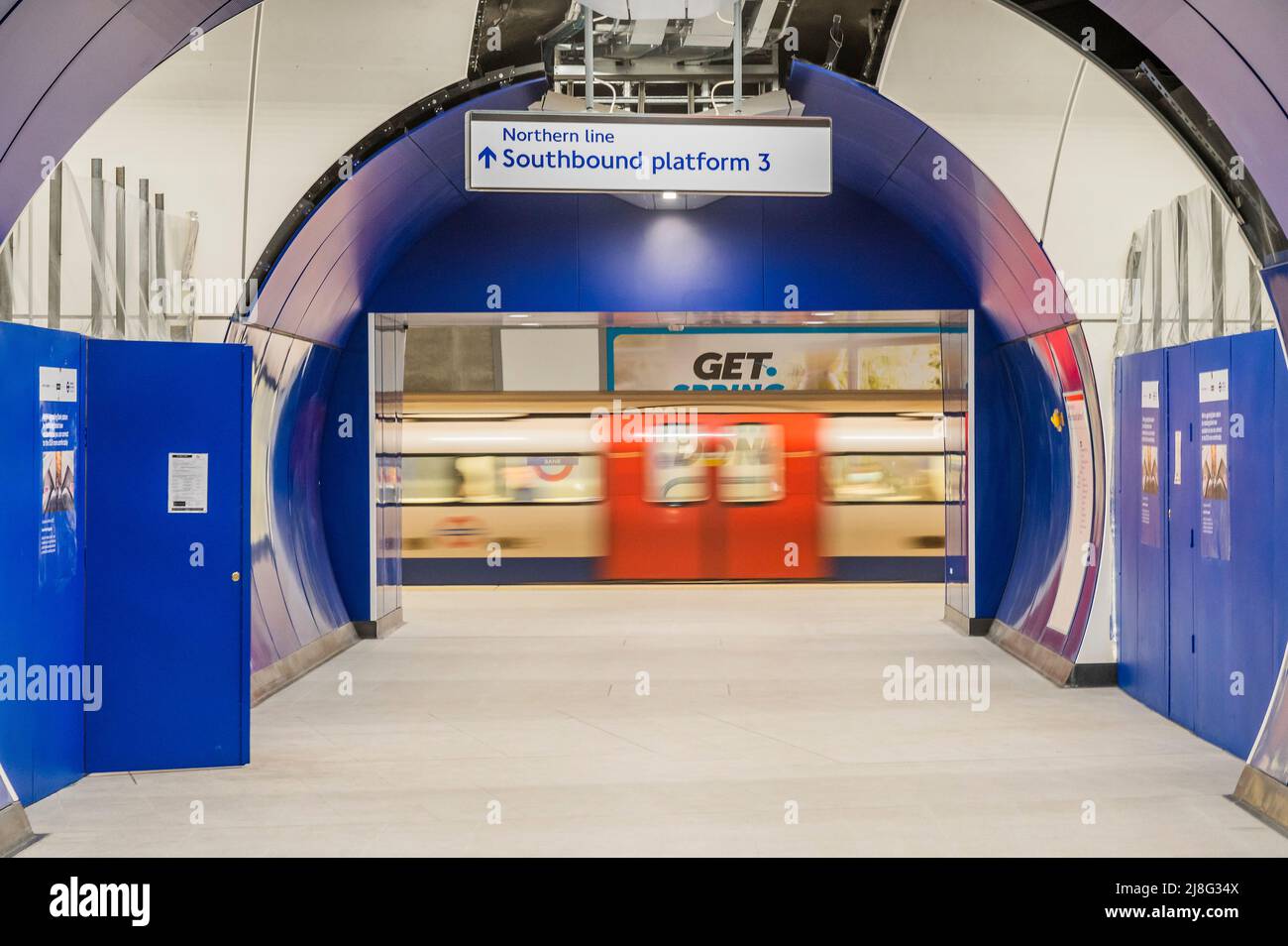 London, UK. 16th May, 2022. Bank station reopens on the Northern line ...