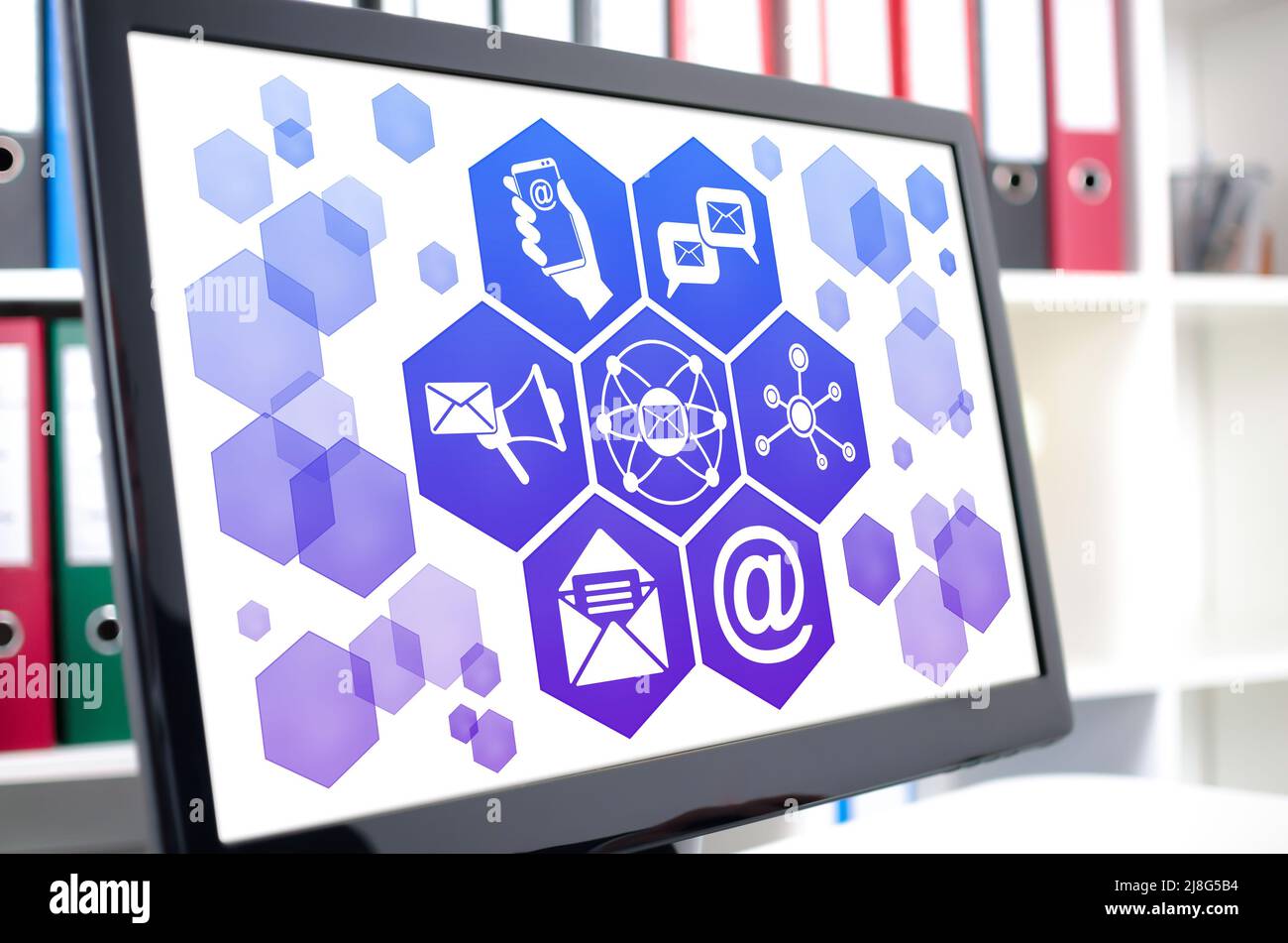 Email marketing concept shown on a computer screen Stock Photo - Alamy