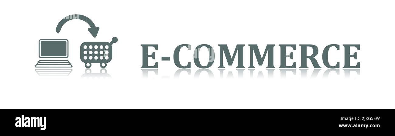Illustration of an e-commerce concept Stock Photo - Alamy