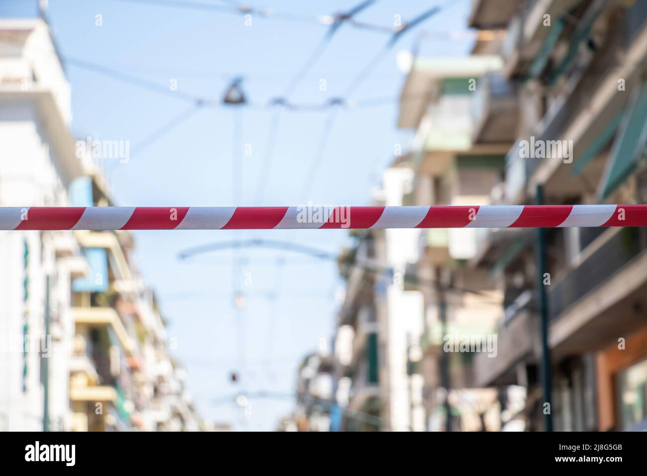 Caution tape. Protection sign. red and white stripe. backdrop Stock ...