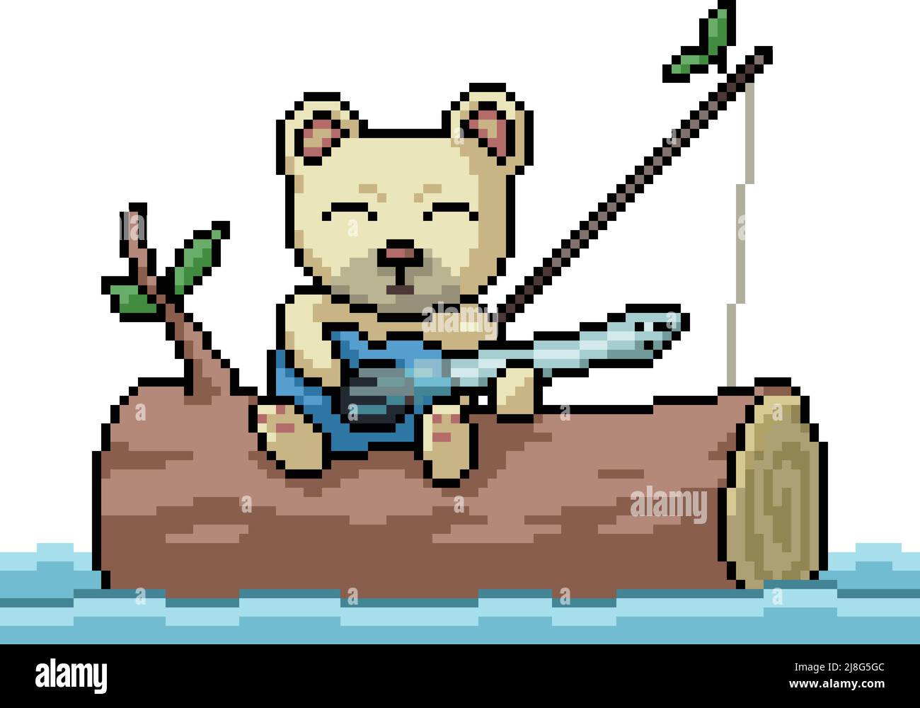 Log raft Stock Vector Images - Alamy