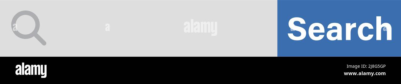 A search bar with a magnifying glass and a search button. Editable ...