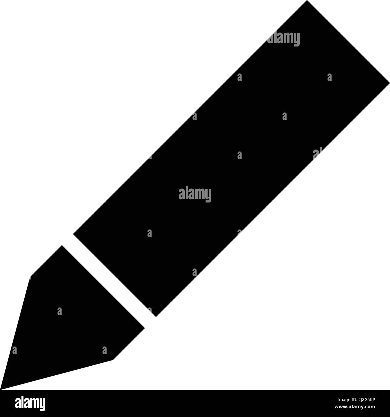 Simple pen icon in black. Editable vector Stock Vector Image & Art - Alamy