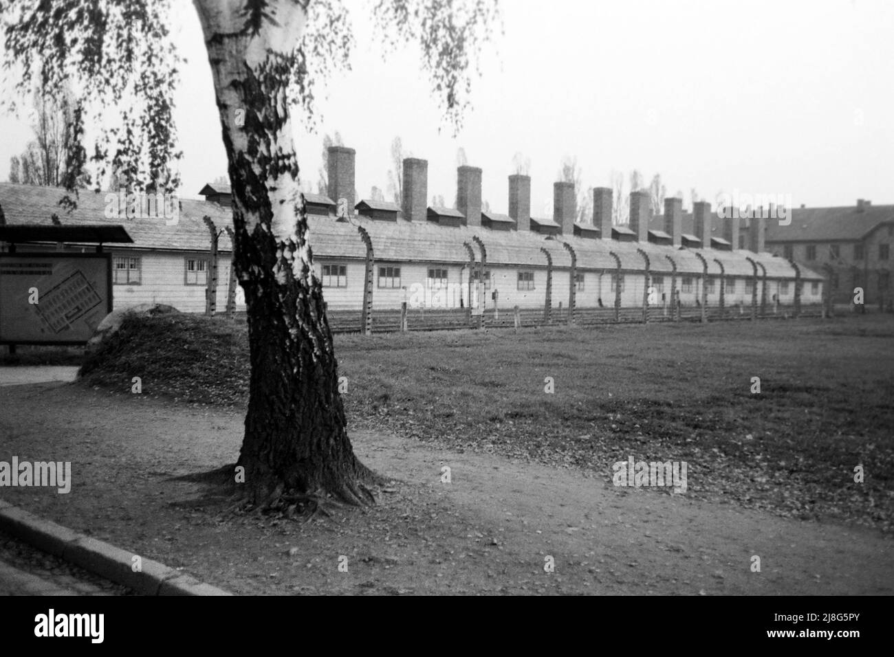 Krematorium im Konzentrationslager Auschwitz bei Oswiecim, Woiwodschaft ...
