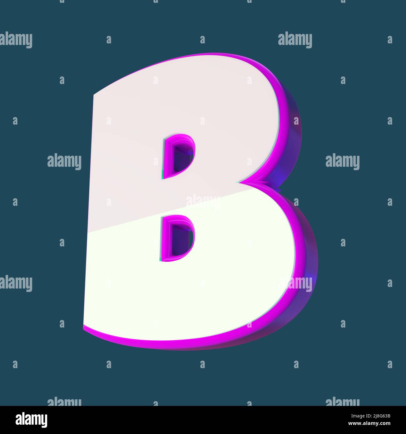 3D Glossy alphabets. Colorful 3D alphabets. 3D rendered colorful ...