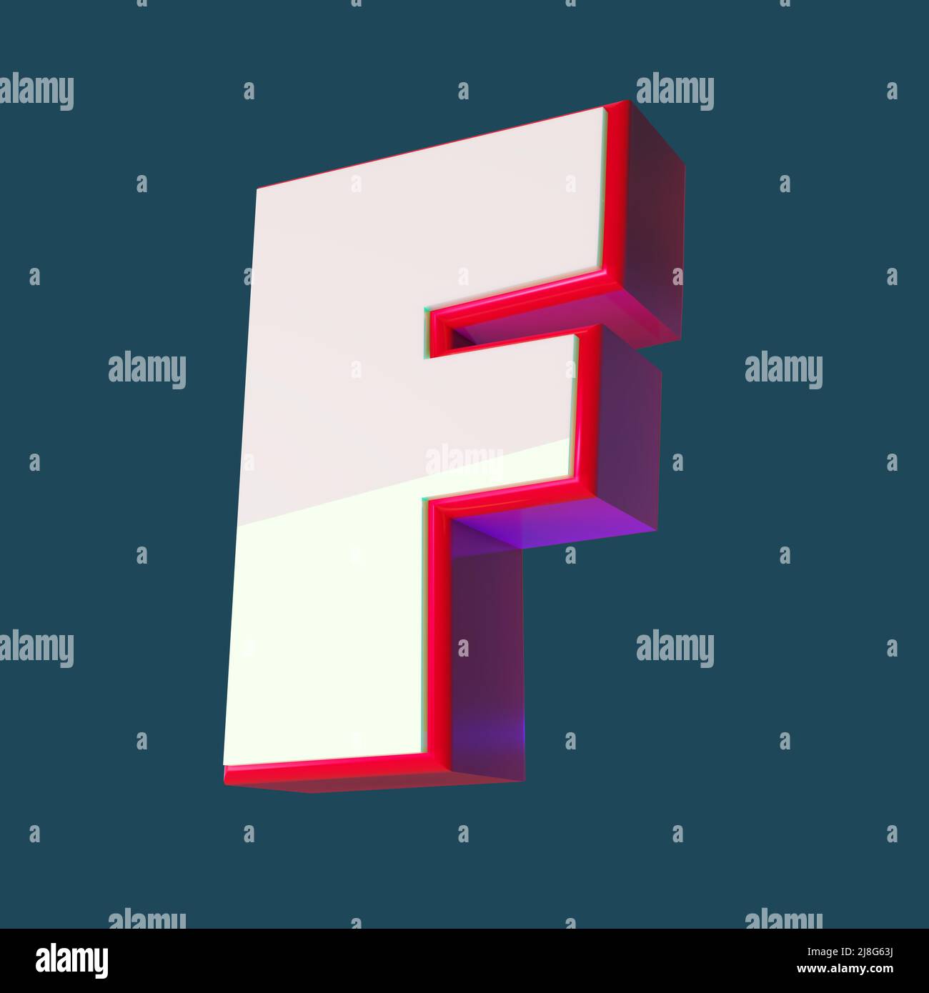 3D Glossy alphabets. Colorful 3D alphabets. 3D rendered colorful ...