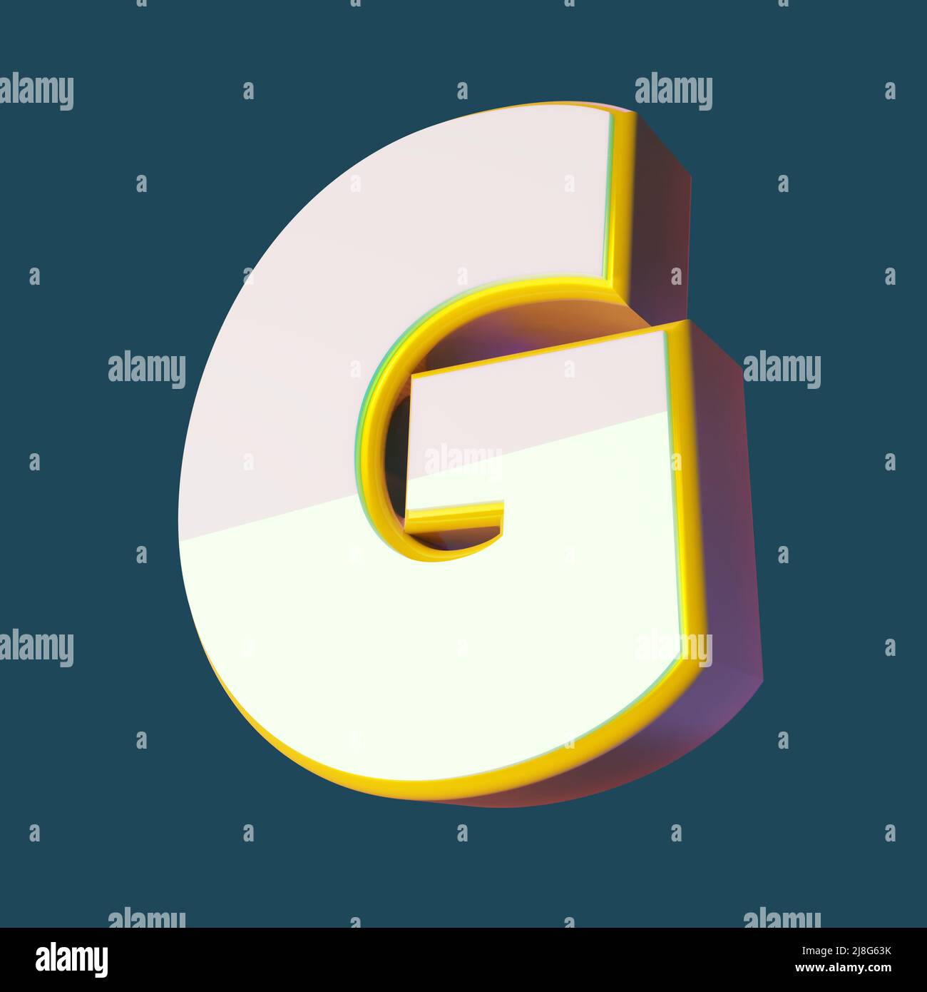 3D Glossy alphabets. Colorful 3D alphabets. 3D rendered colorful ...