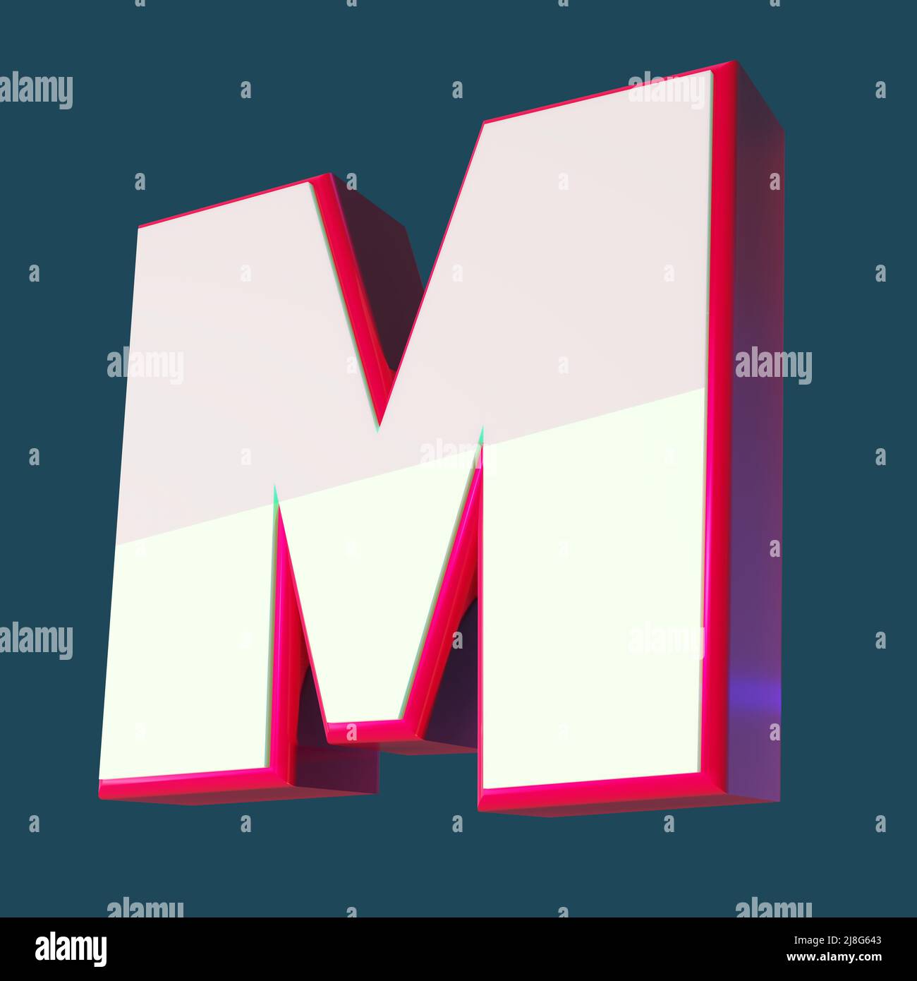 3D Glossy alphabets. Colorful 3D alphabets. 3D rendered colorful ...