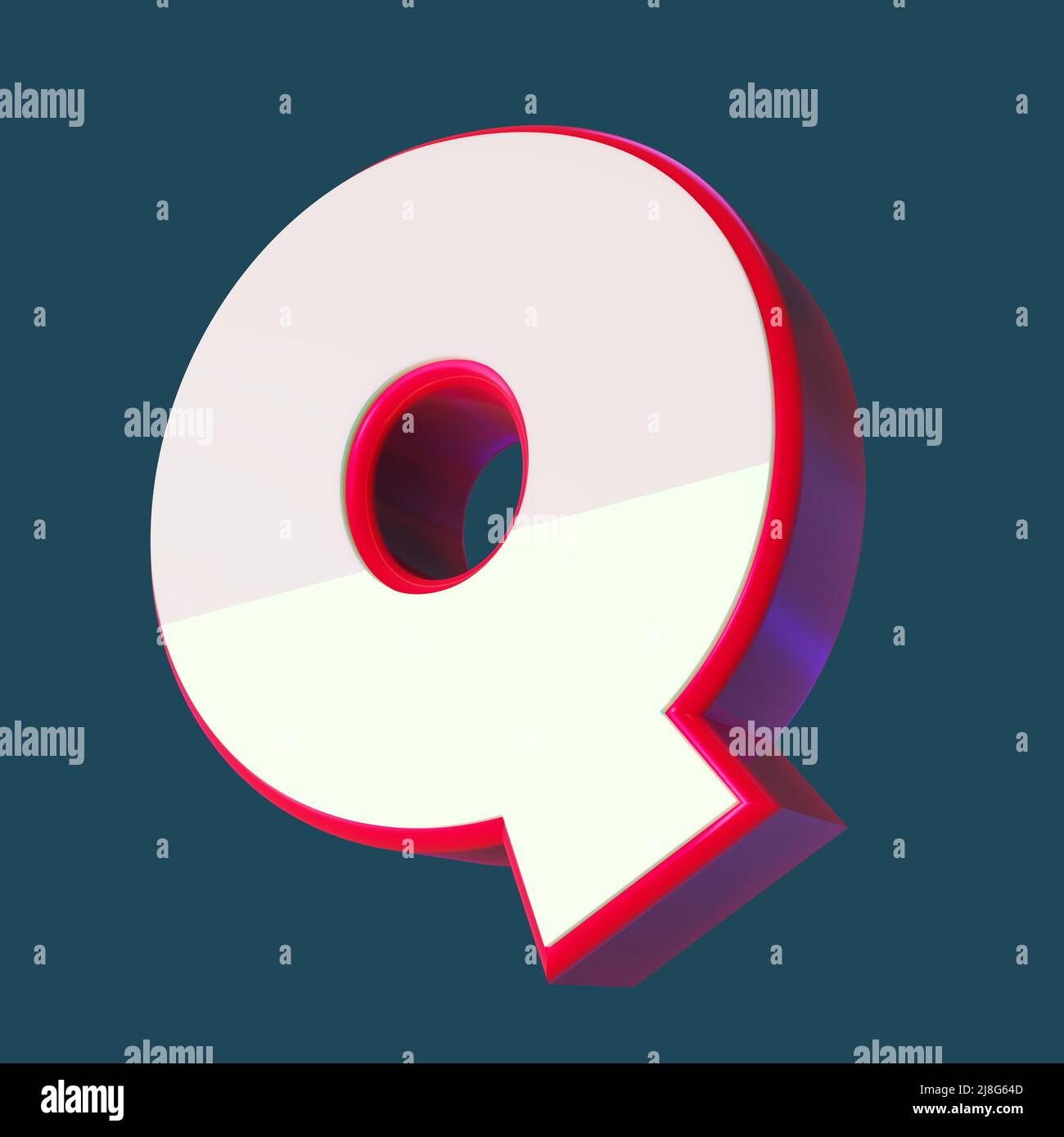 3D Glossy alphabets. Colorful 3D alphabets. 3D rendered colorful ...