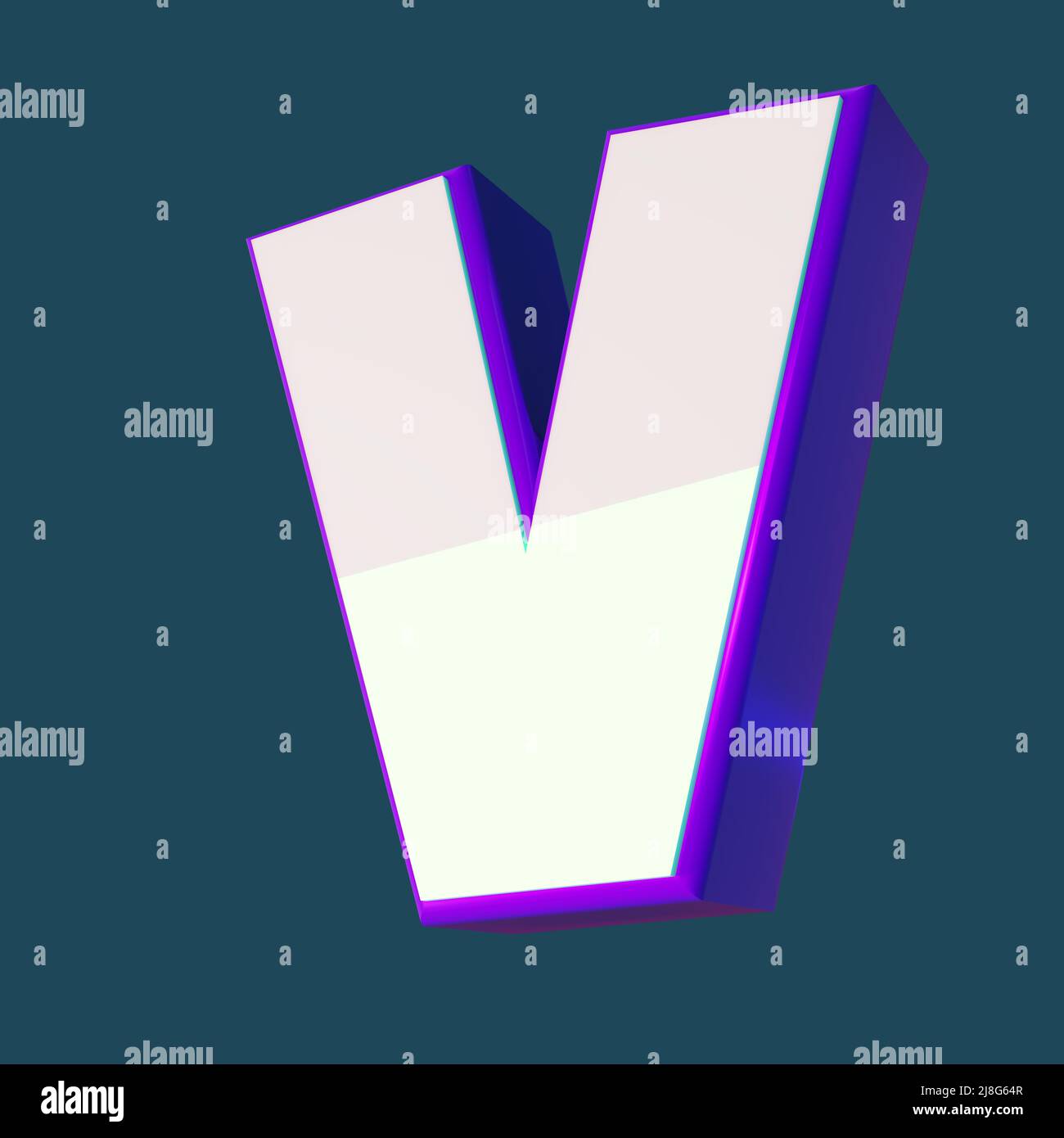 3D Glossy alphabets. Colorful 3D alphabets. 3D rendered colorful ...