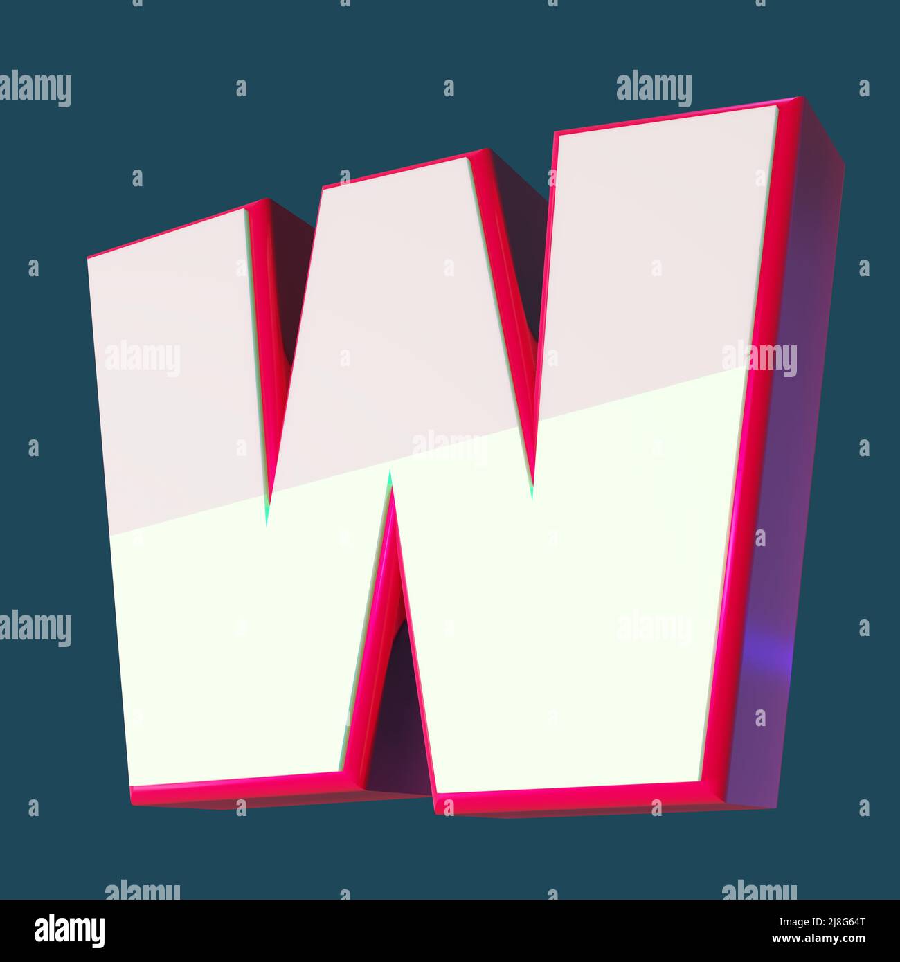 3D Glossy alphabets. Colorful 3D alphabets. 3D rendered colorful ...