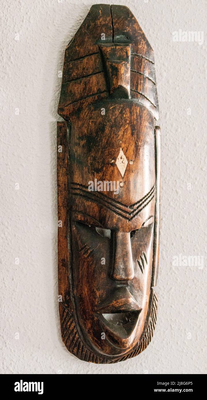 wooden figure heads Stock Photo - Alamy