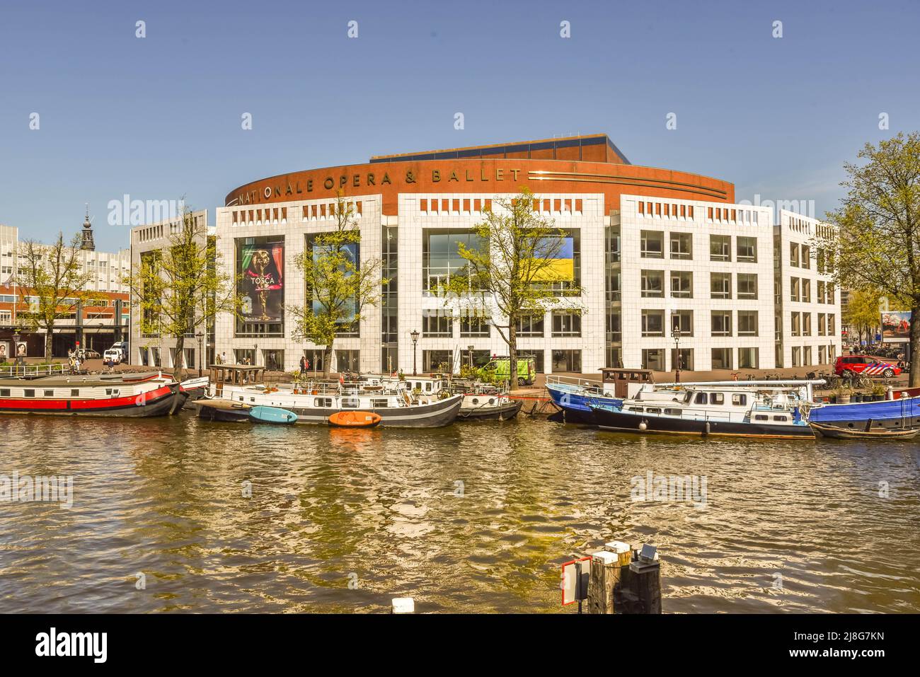 Amsterdam, Netherlands, May 2022. The national ballet and opera house ...