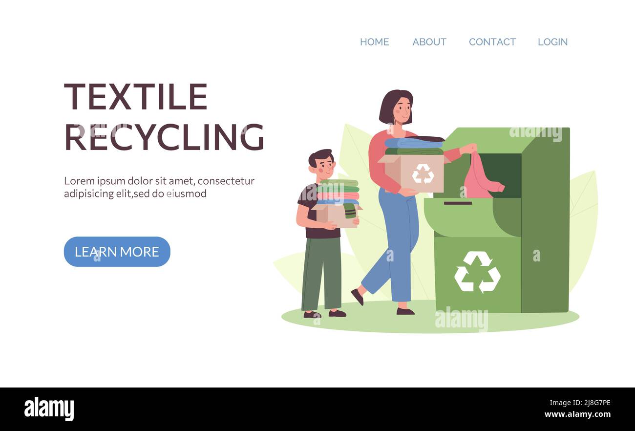 Clothes recycling poster Cut Out Stock Images & Pictures - Alamy