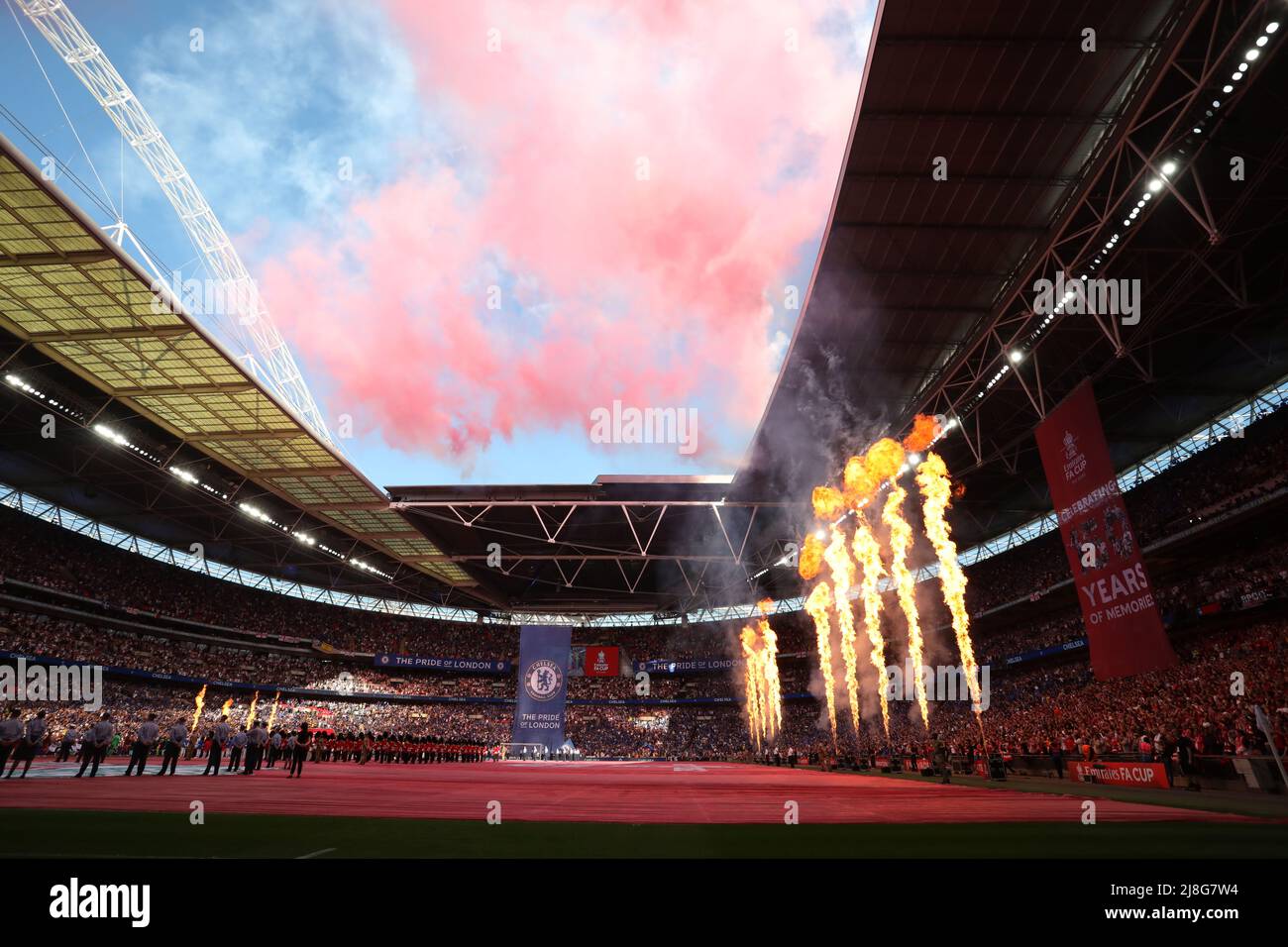 Pre match entertainment wembley stadium hi-res stock photography and ...