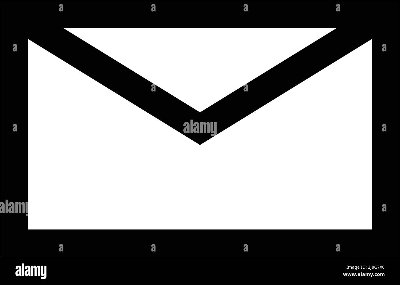 Simple mail icon. Email vector. Editable vector Stock Vector Image ...