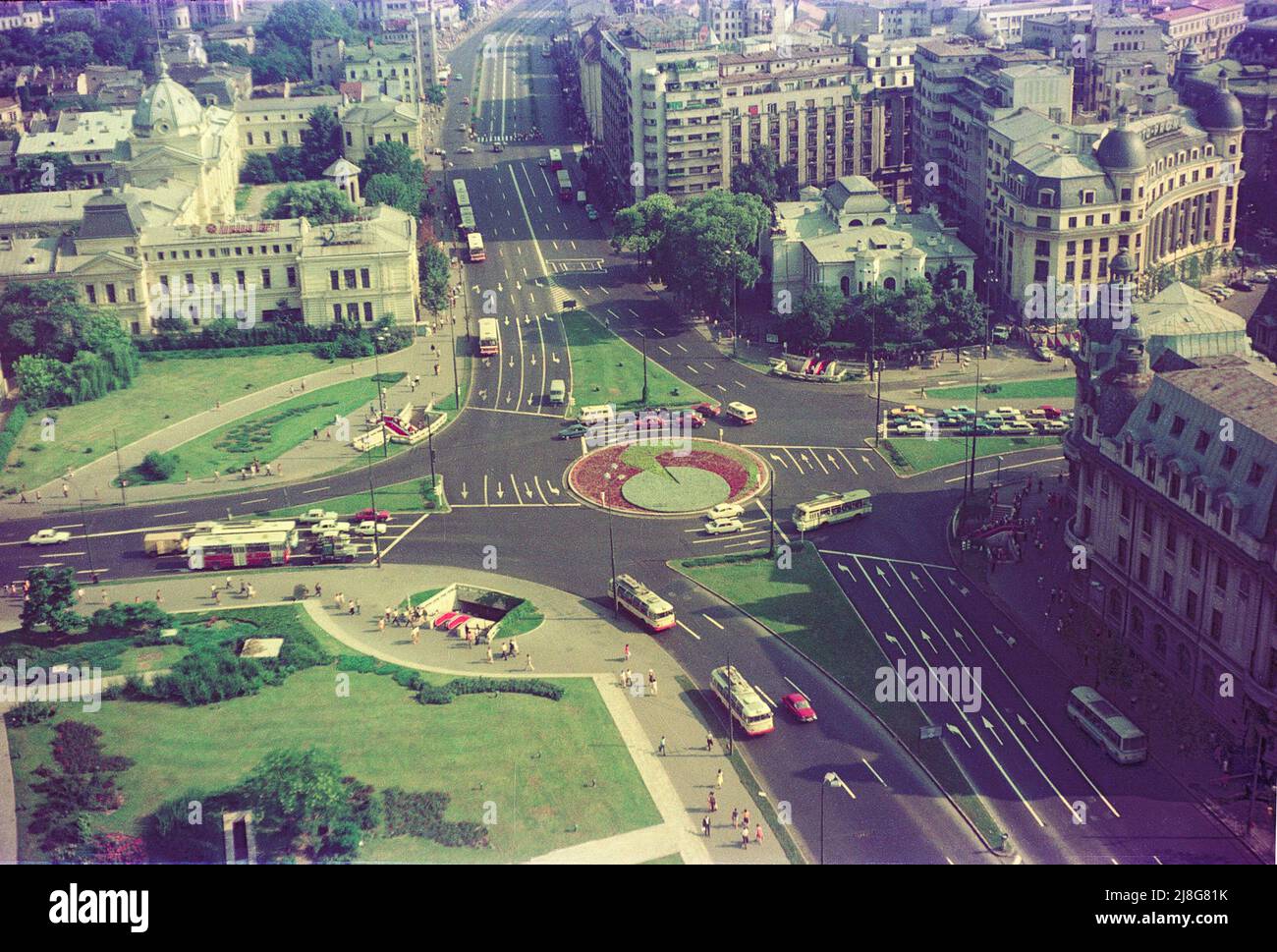 University Square, central Bucharest, in 1975 Stock Photo - Alamy