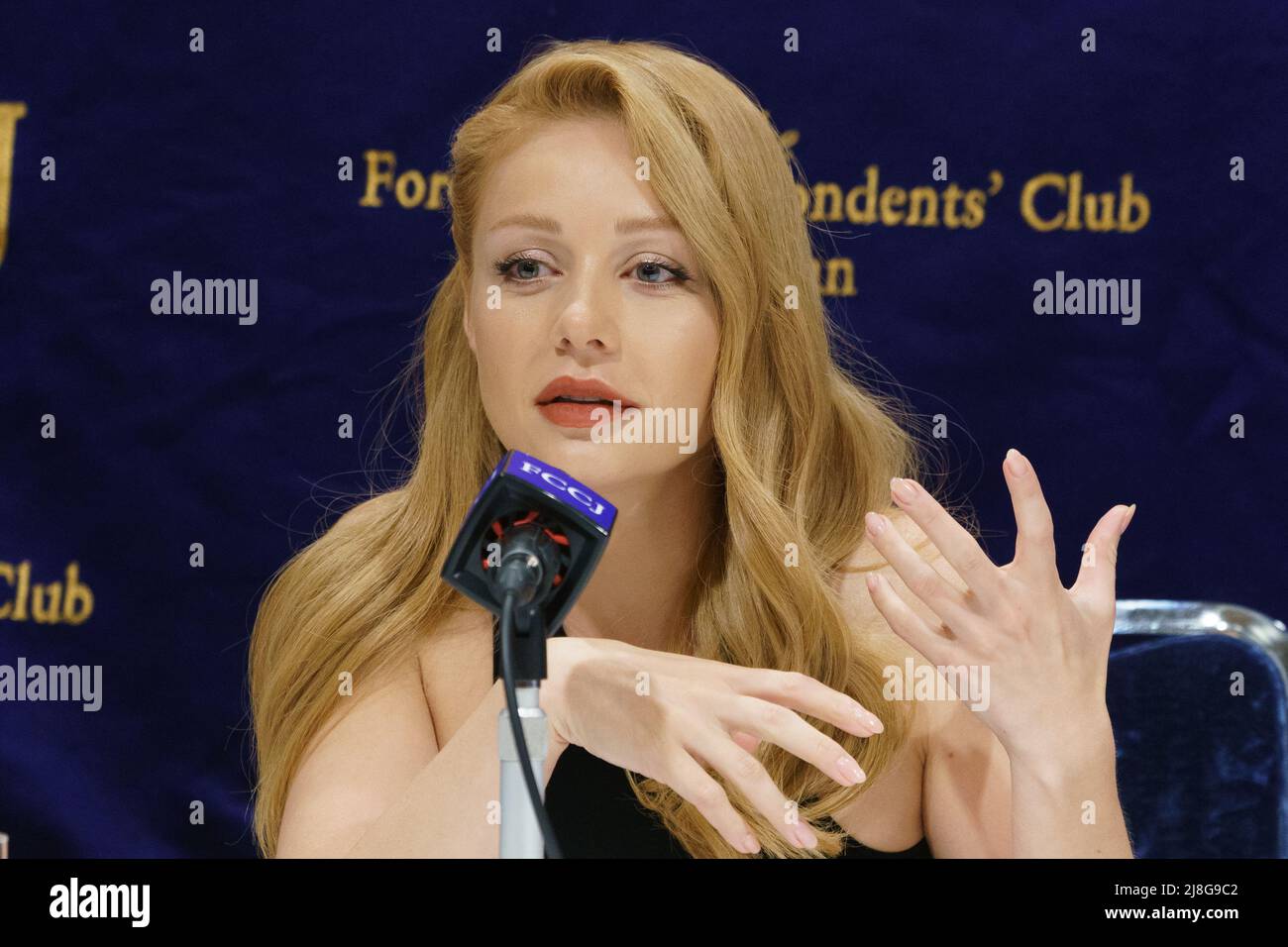 Tokyo, Japan. 16th May, 2022. Ukrainian singer Tina Karol attends a ...