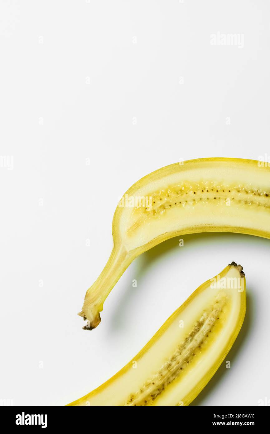 Top shot of banana hi-res stock photography and images - Alamy