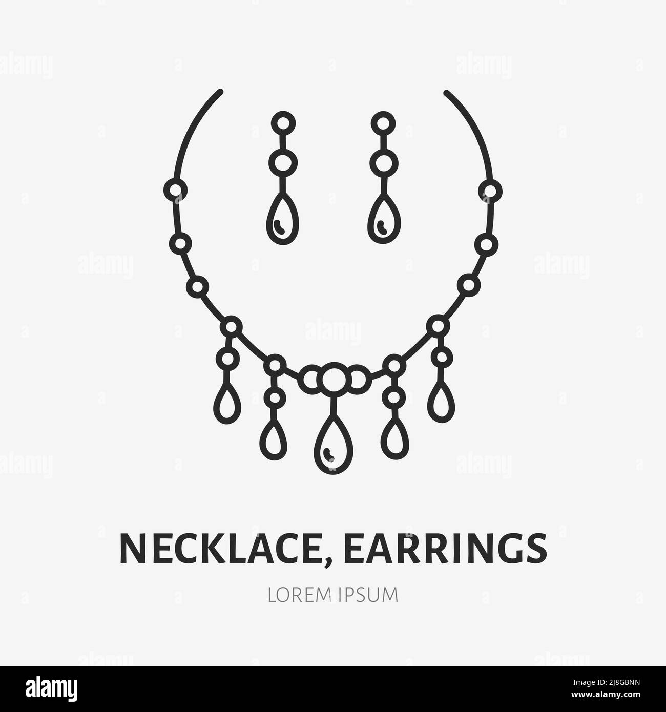 Square Outline Clipart Of A Necklace