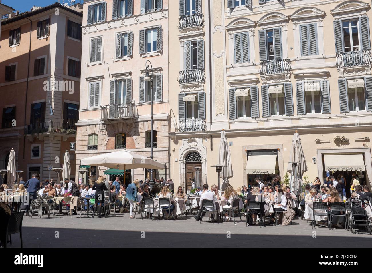 Antico Vitti Restaurant Piazza di San Lorenzo Rome Italy Stock Photo ...