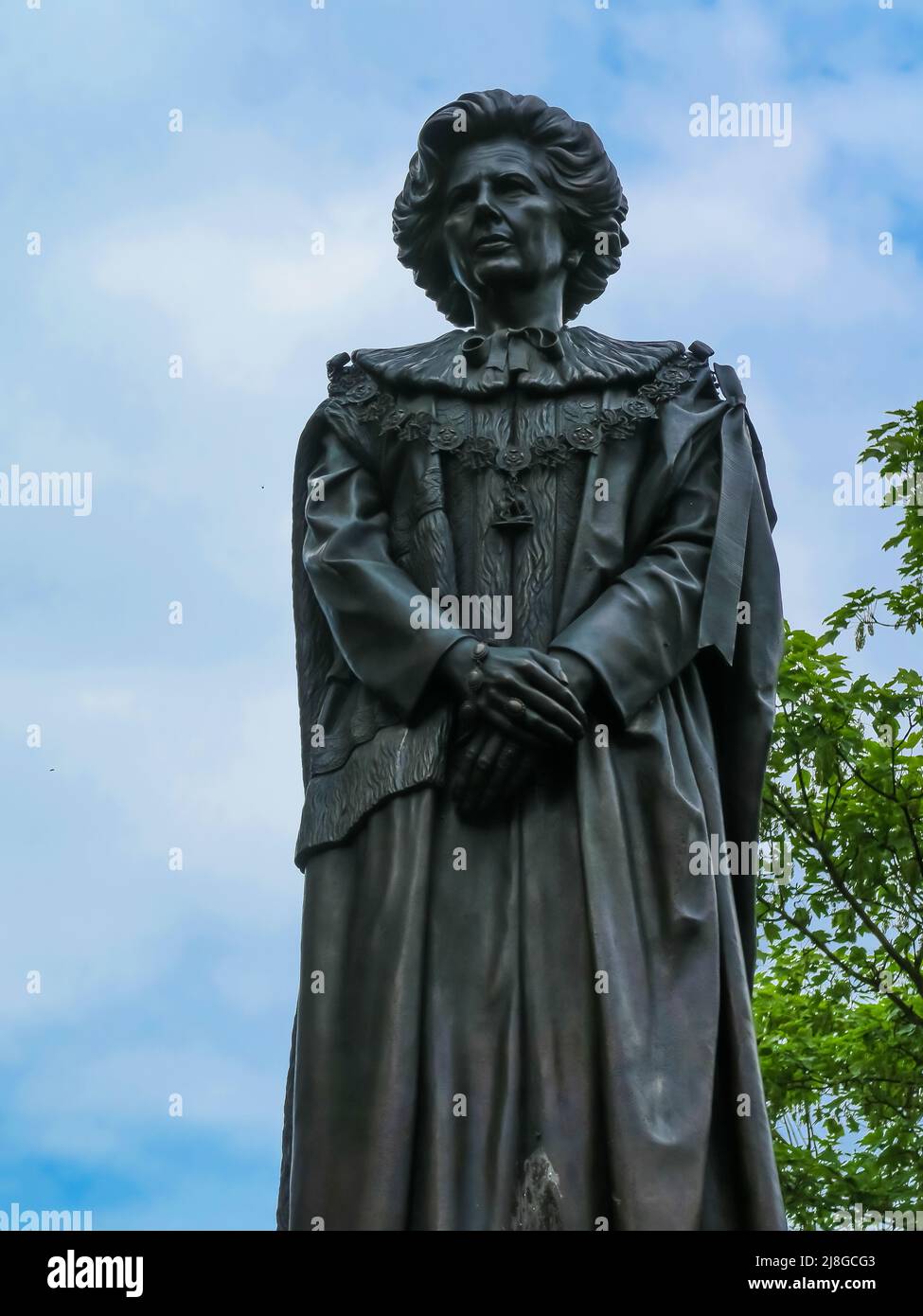 Margaret Thatcher, statue, sculpture, bronze statue, former British ...