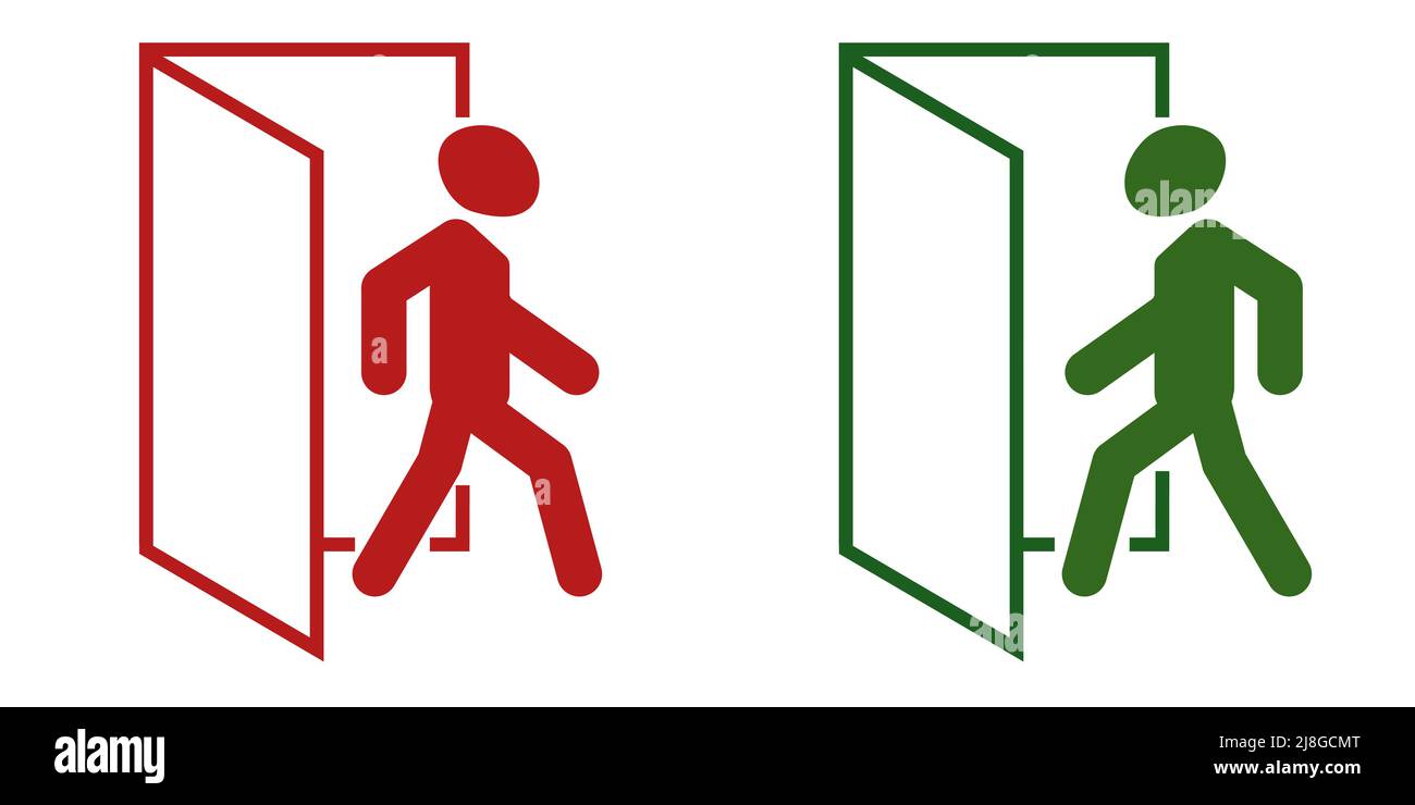 Enter and walk Stock Vector Images - Alamy