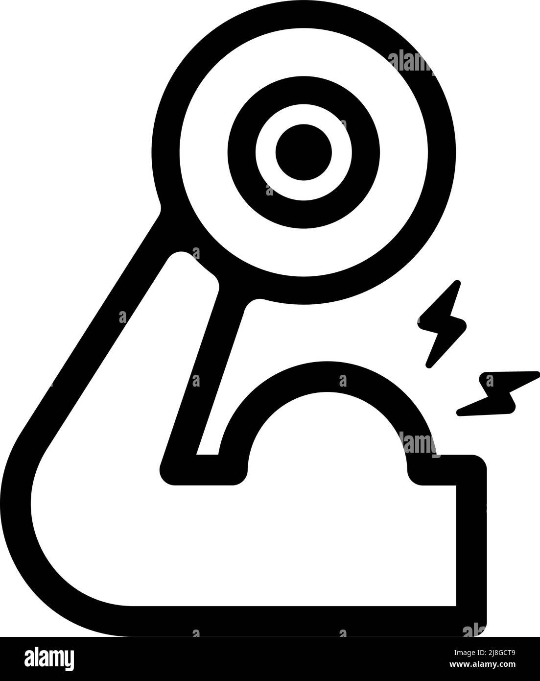 Gym sport training bodybuilding Black and White Stock Photos & Images ...