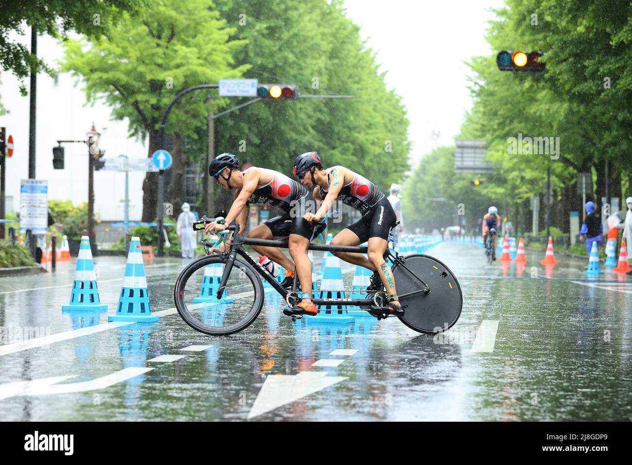 Yokohama, Kanagawa, Japan. 14th May, 2022. Yosuke Yamada (JPN) Triathlon : ITU World Triathlon ...
