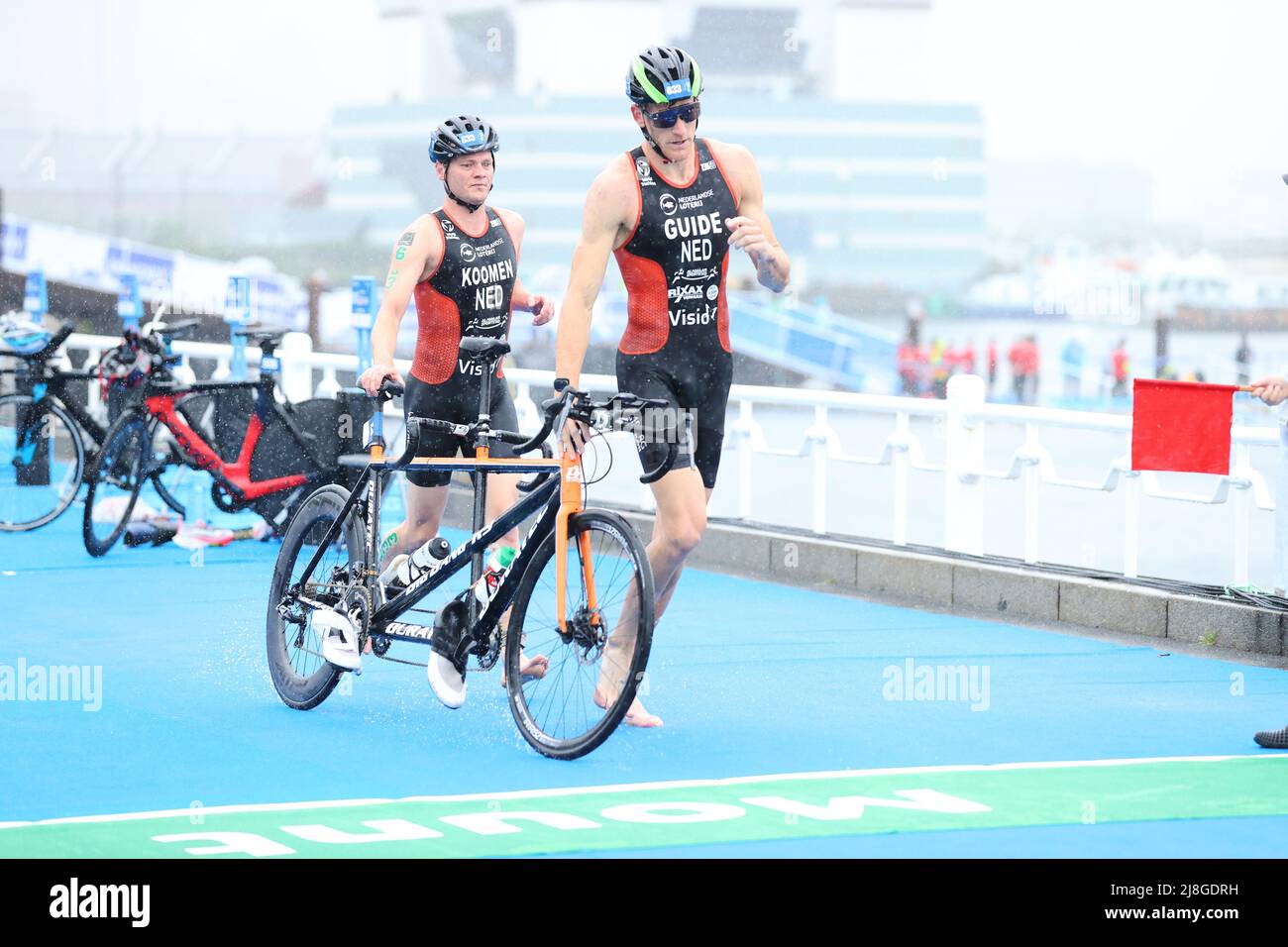 Yokohama, Kanagawa, Japan. 14th May, 2022. Sander Koomen (NED) Triathlon : ITU World Triathlon ...