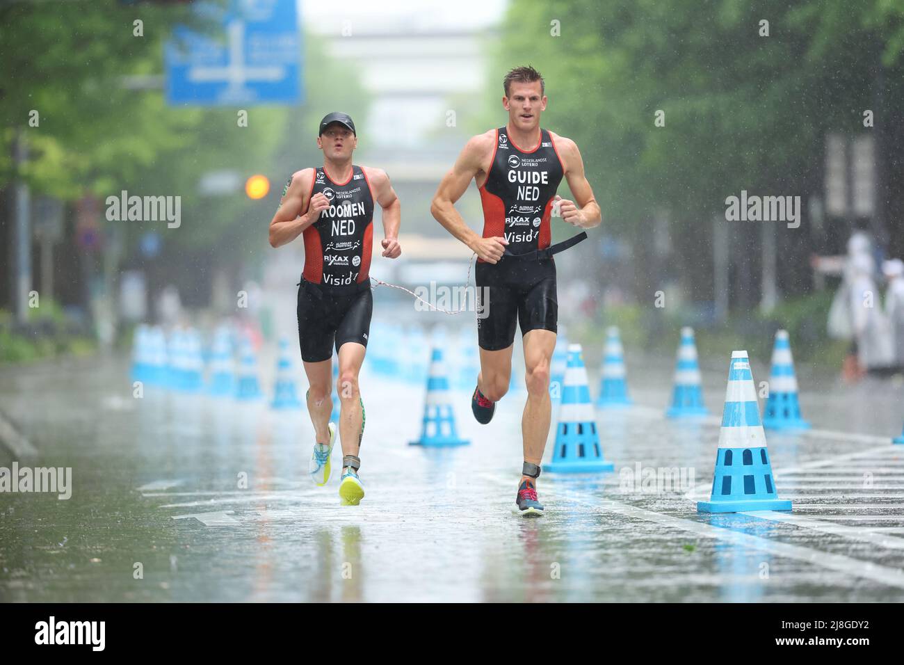 Yokohama, Kanagawa, Japan. 14th May, 2022. Sander Koomen (NED) Triathlon : ITU World Triathlon ...