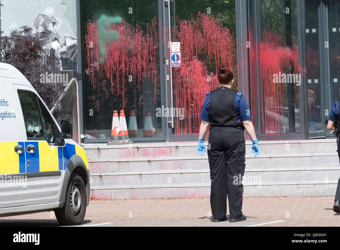 Aztec West Business Park, Bristol, UK. 16th May, 2022. Pro Palestine ...