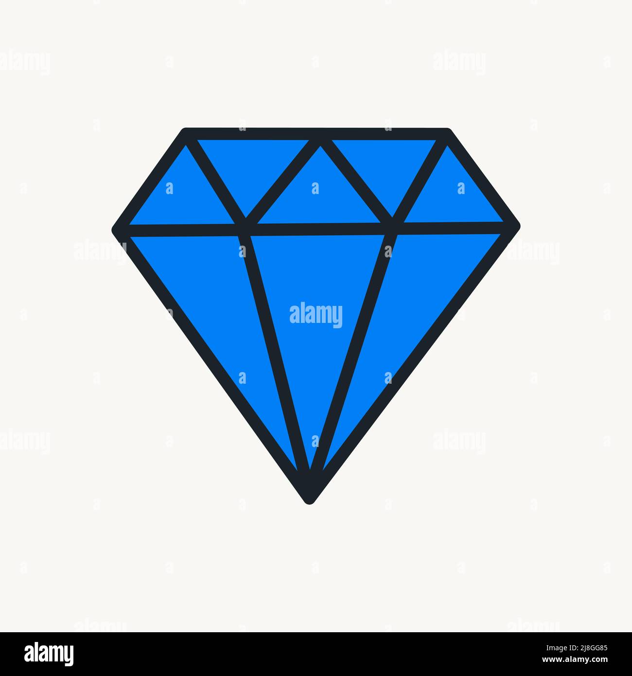 Cartoon vector funny cute Comic characters, diamond Stock Vector Image ...