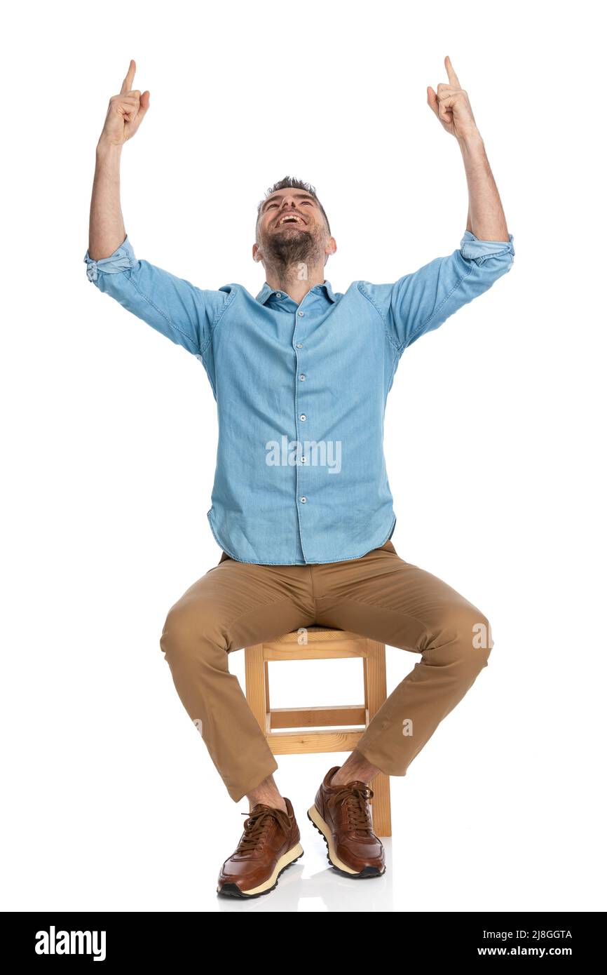 Fingers pointing up god Cut Out Stock Images & Pictures - Alamy