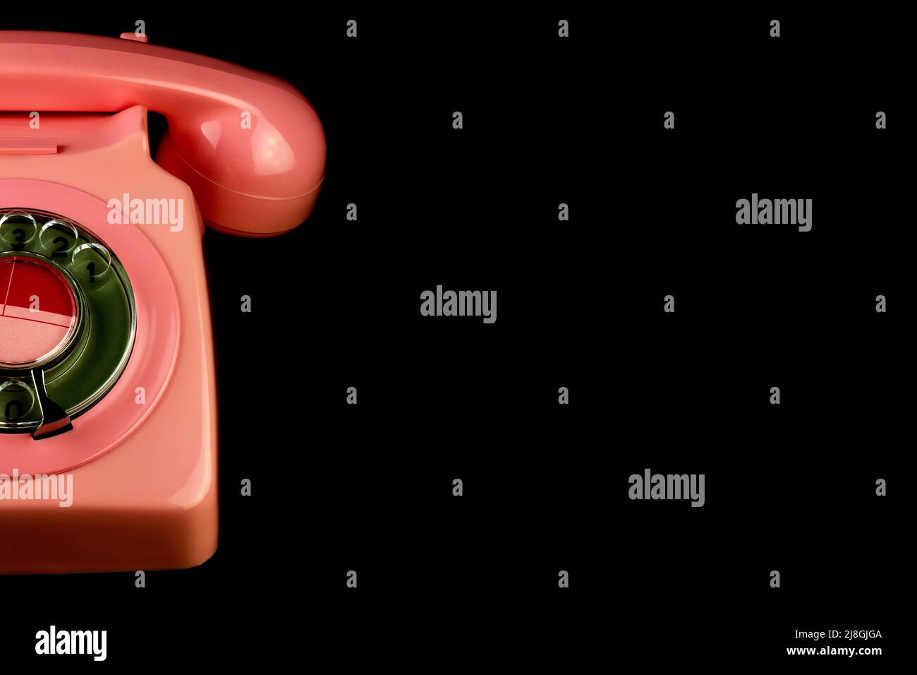 Pink telephone receiver on pink hi-res stock photography and images - Alamy