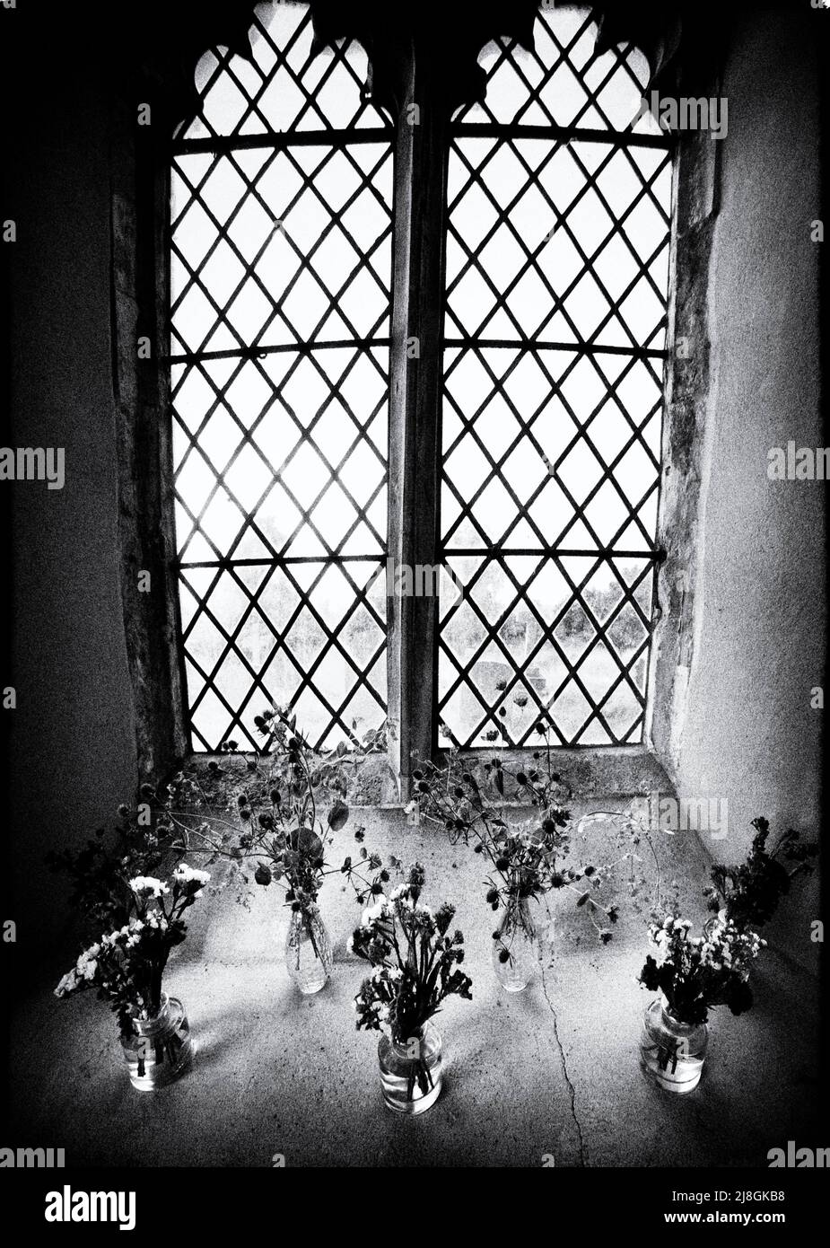 church porch window Stock Photo - Alamy
