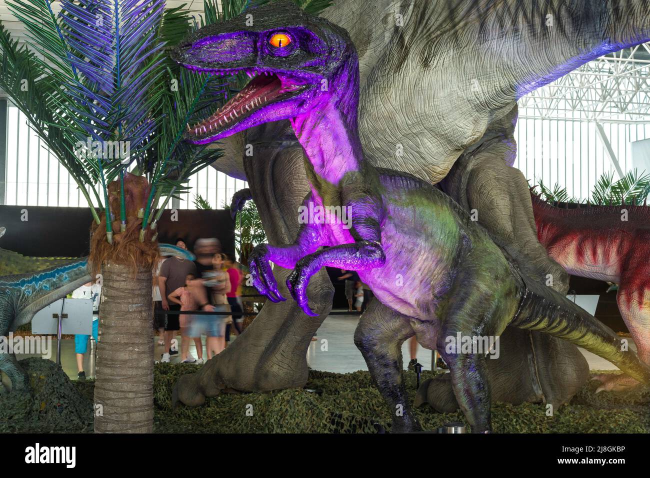 Deinonychus, a Cretaceous predator. The World of Dinosaurs presents the ...