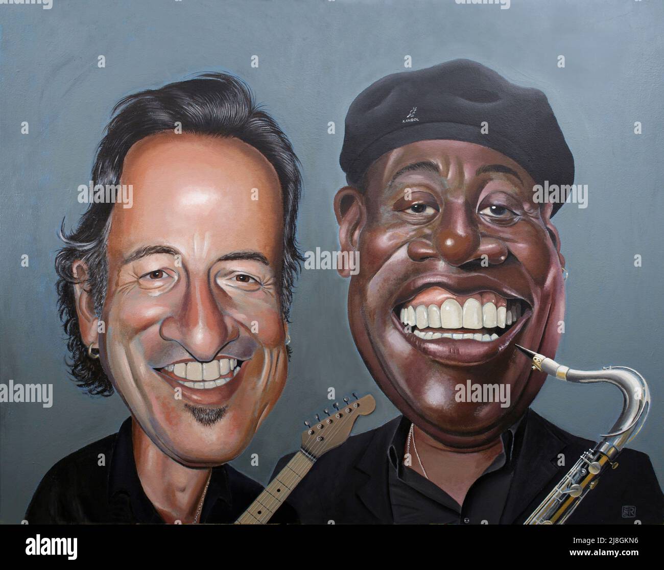 Clarence clemons with saxophone hi-res stock photography and images - Alamy