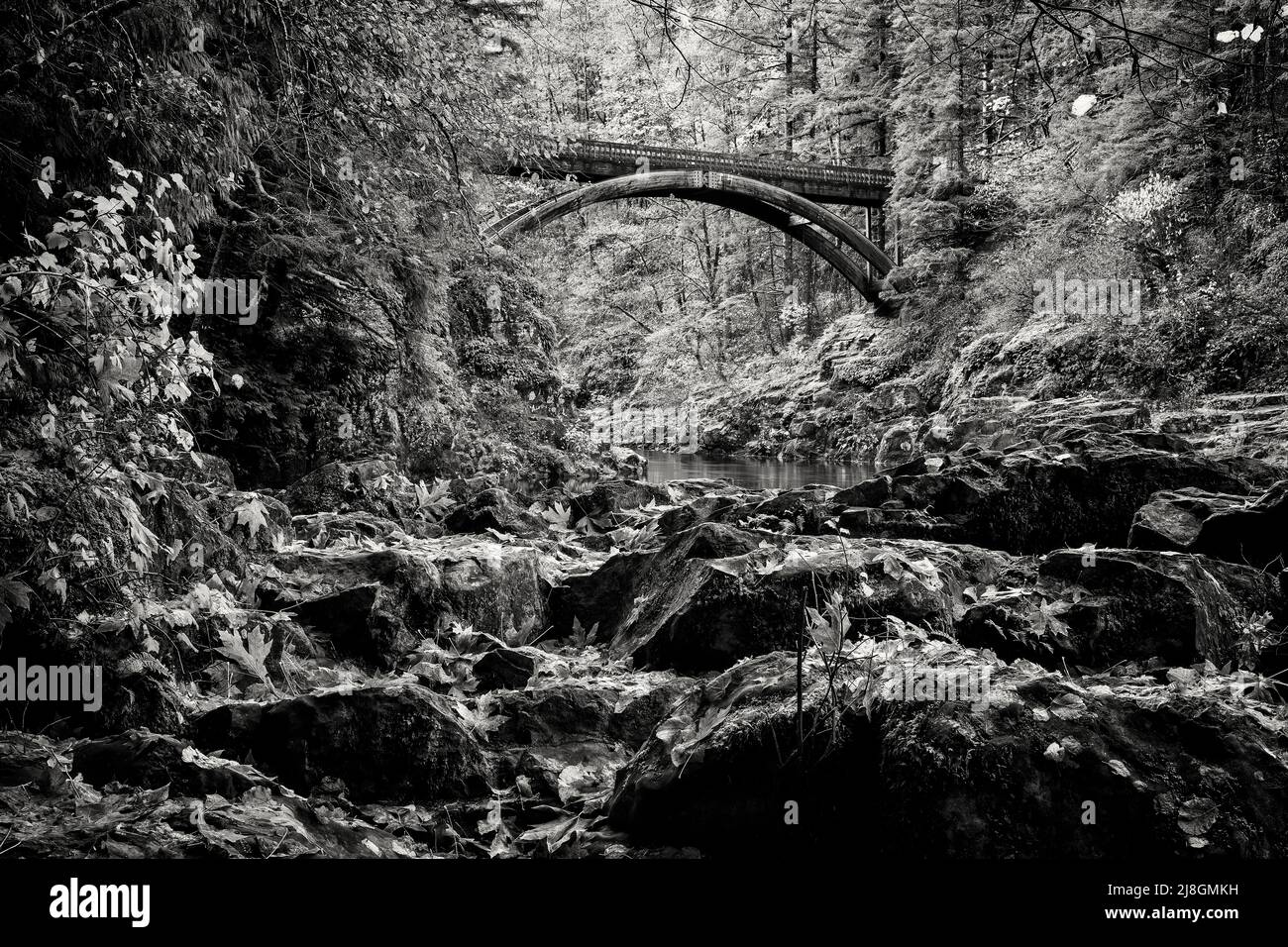 Moulton Falls Bridge A Stock Photo - Alamy